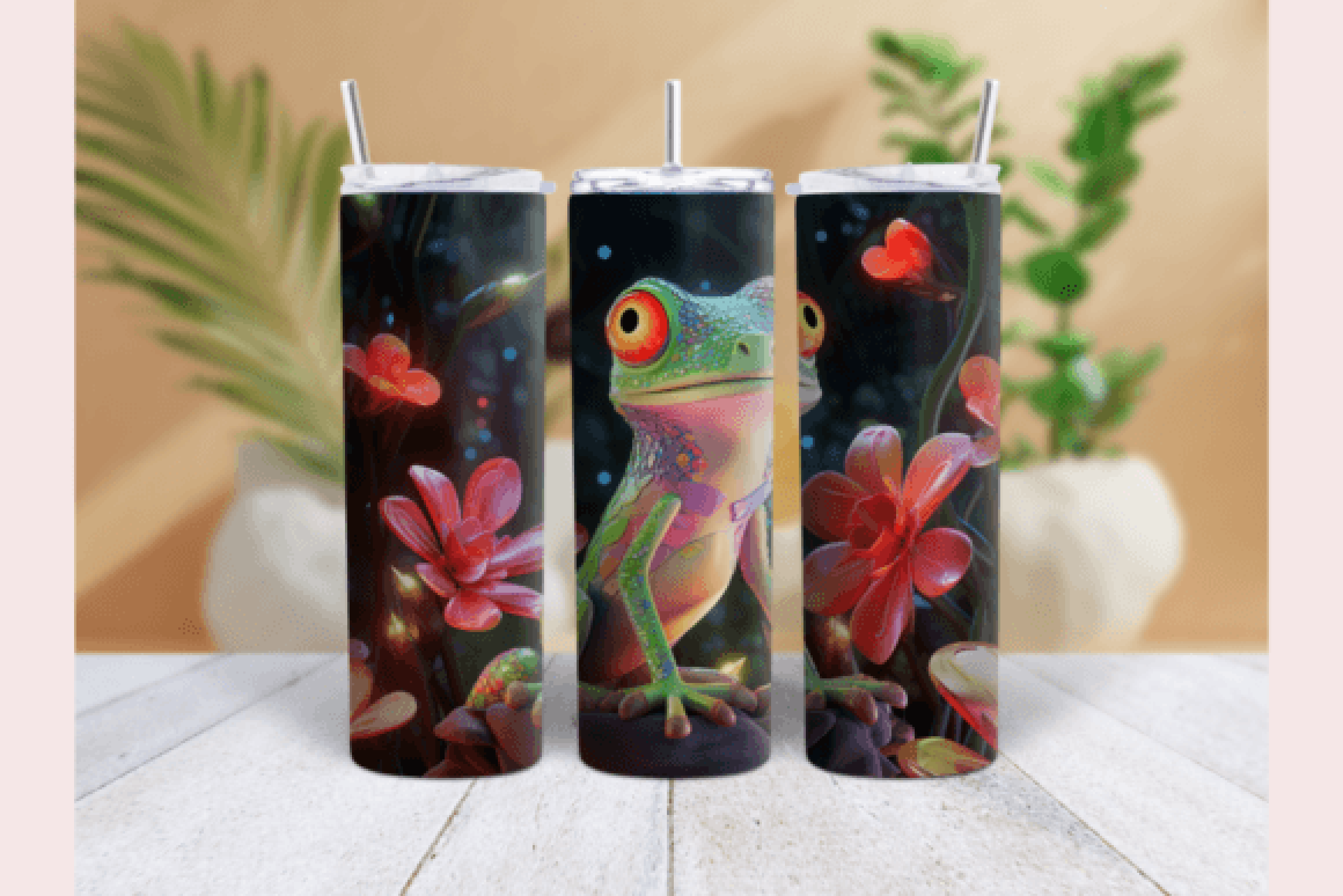 Valentine Tree Frog Tumbler Wrap Bundle