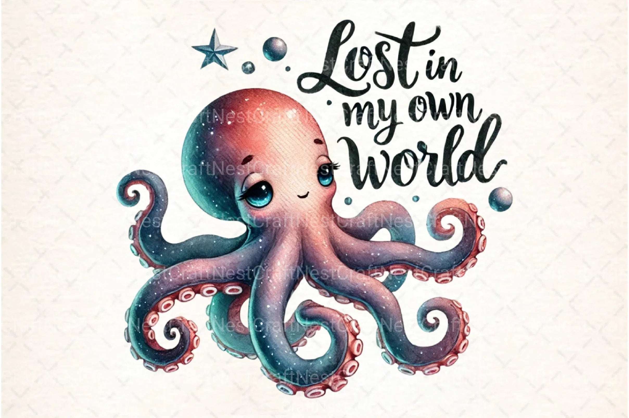 Lost In My Own World Clipart Bundle