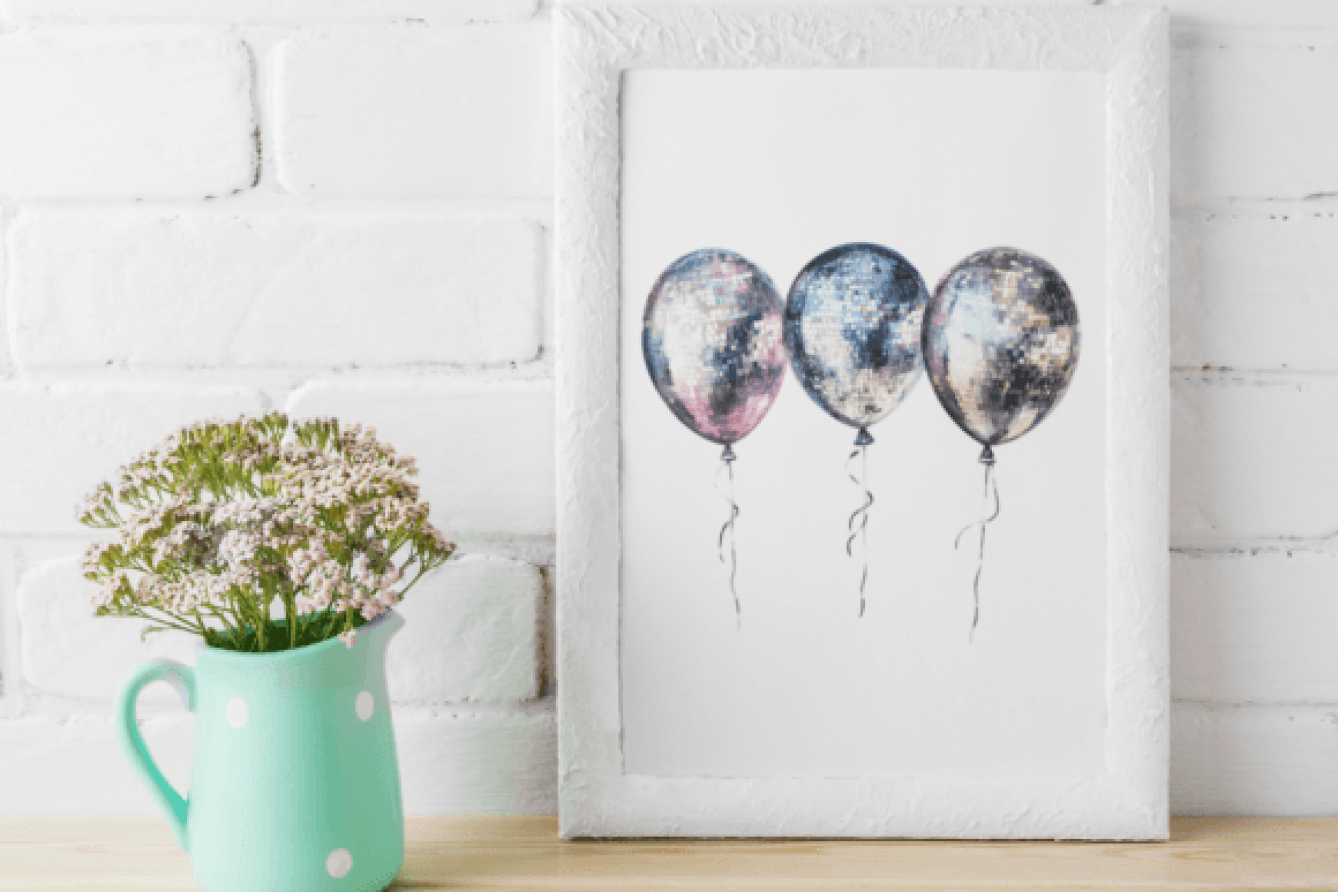 Disco Balloons Clipart Bundle