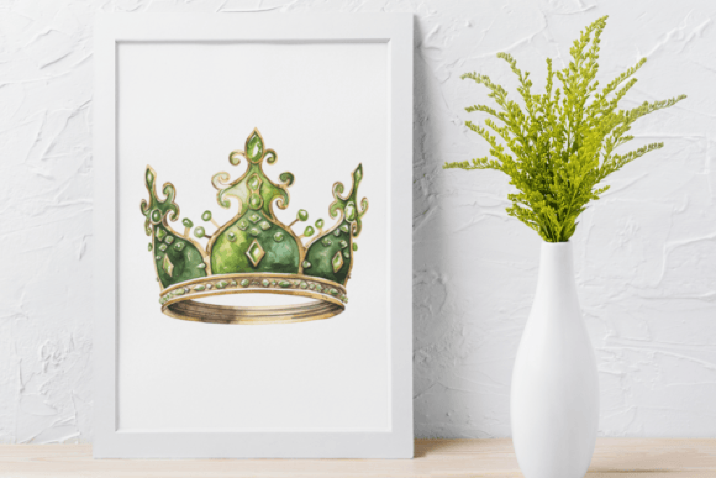 Green Crown Clipart Bundle