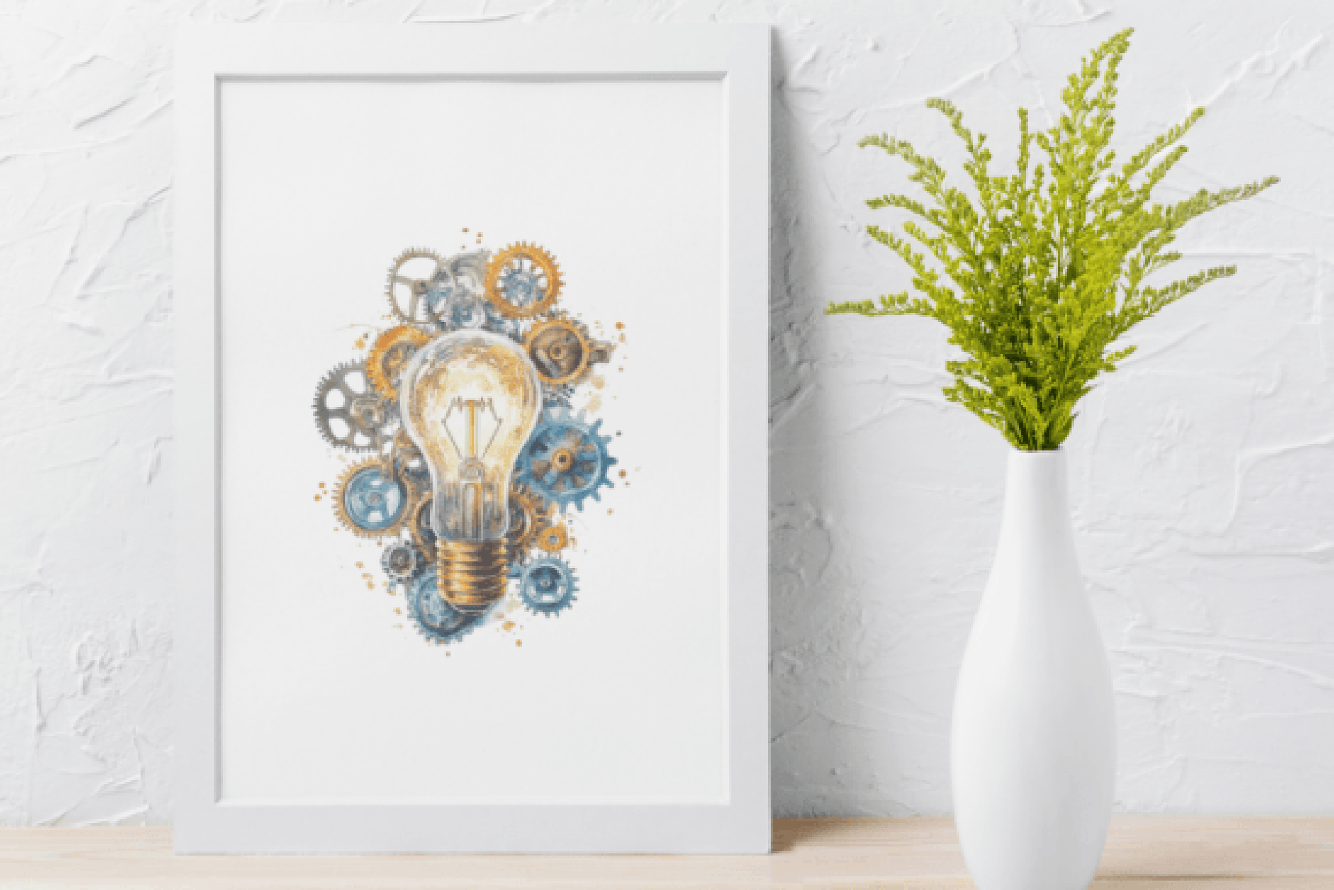 Steampunk Light Bulbs Design Collection Clipart Bundle