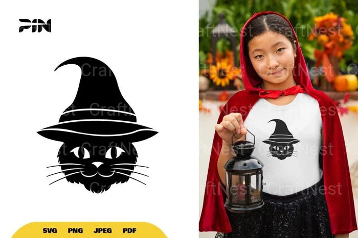 Witch Cat Halloween SVG Bundle