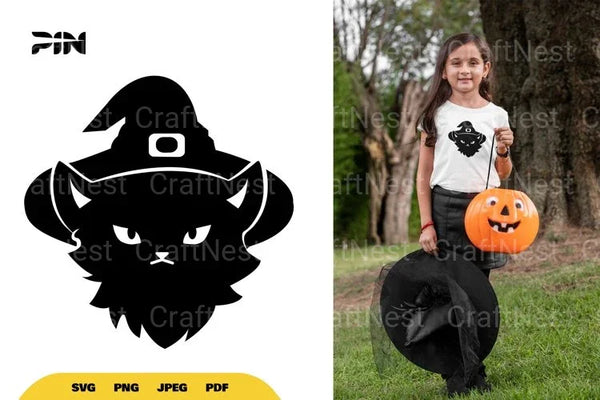 Witch Cat Halloween SVG Bundle