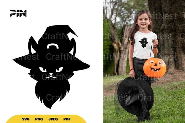 Witch Cat Halloween SVG Bundle
