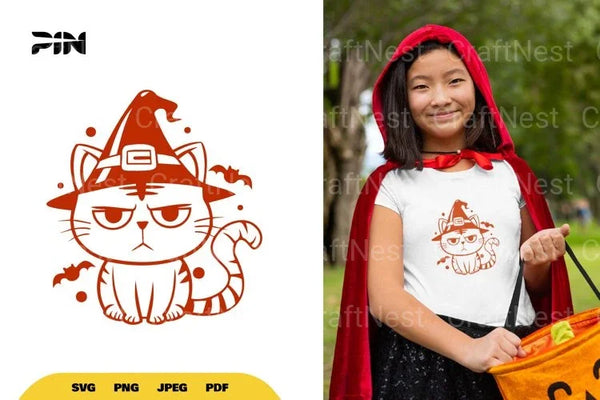 Witch Cat Halloween SVG Bundle