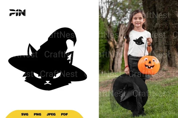 Witch Cat Halloween SVG Bundle