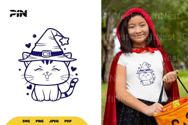 Witch Cat Halloween SVG Bundle