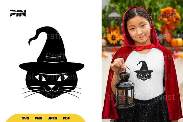 Witch Cat Halloween SVG Bundle