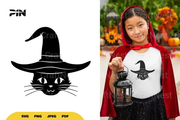 Witch Cat Halloween SVG Bundle