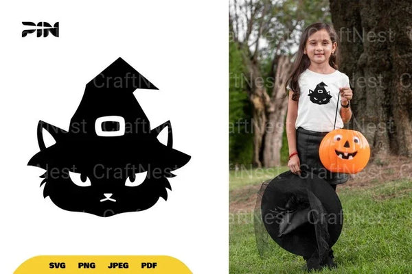 Witch Cat Halloween SVG Bundle