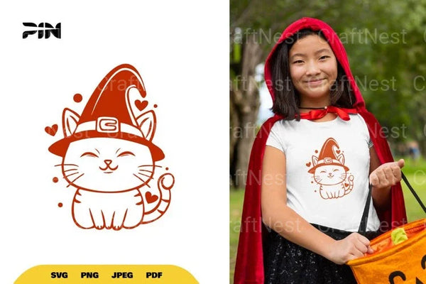 Witch Cat Halloween SVG Bundle