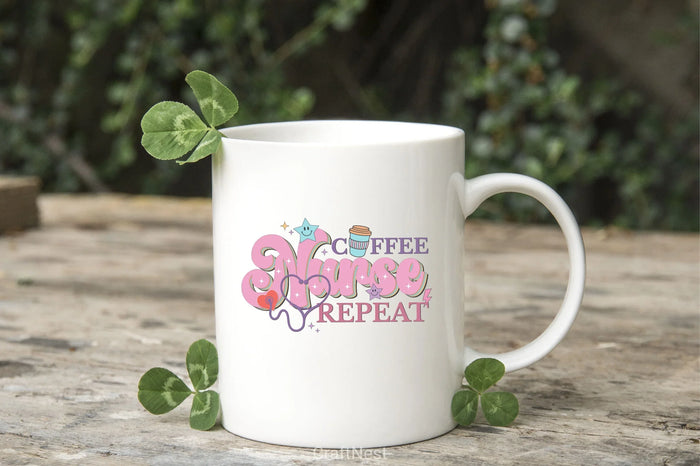 Coffee Nurse Repeat SVG Bundle