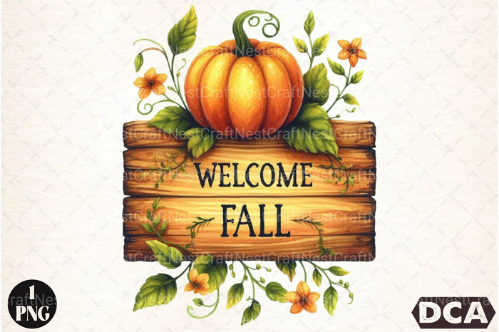 Welcome Fall Clipart Bundle 3