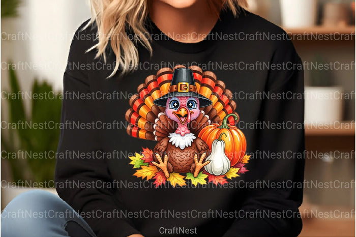Thanksgiving Turkey Clipart Bundle