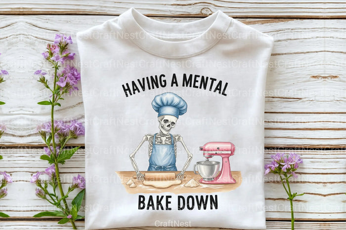 Skeleton Baking: Funny Bakery Clipart Bundle