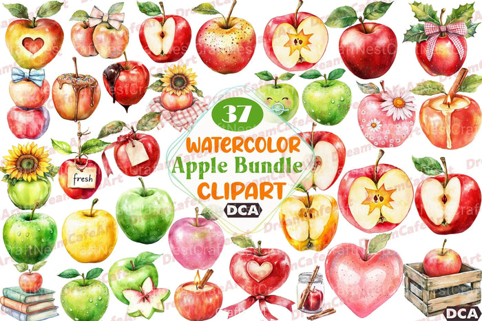Apple Clipart Bundle