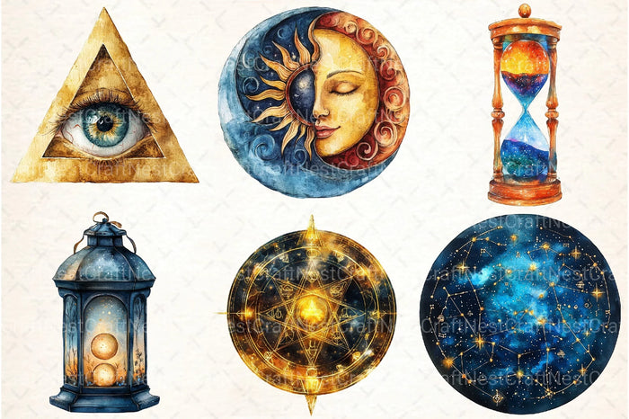 Alchemy Clipart Bundle