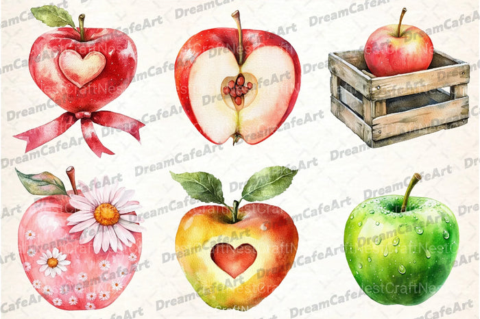 Apple Clipart Bundle