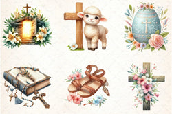 Christian Easter Clipart Bundle