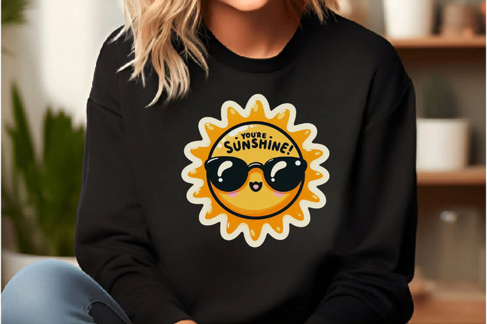 Funny Sunshine Sticker Clipart Bundle