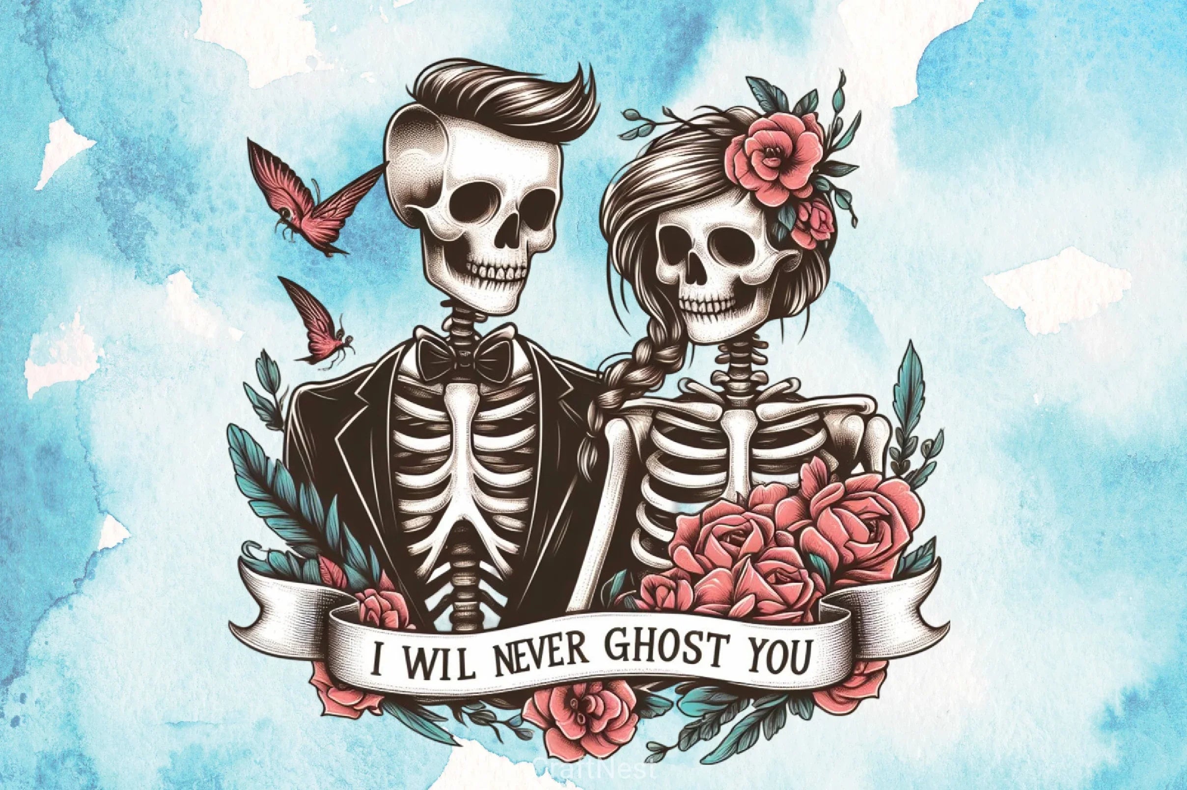 Never Ghost You Clipart Bundle