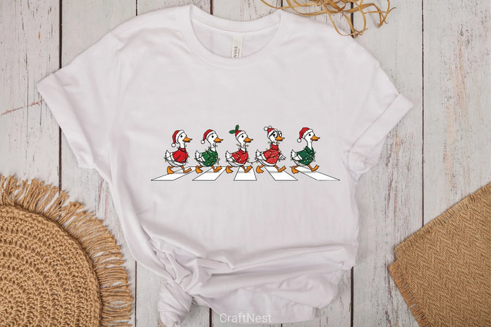 Christmas Ducks Abbey Road Clipart Bundle