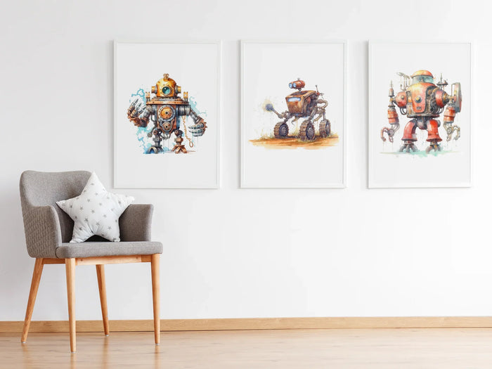 Steampunk Fairy Tale Robots