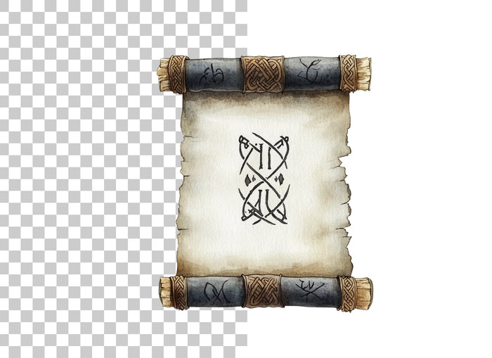 Viking Scroll Runic Symbol Clipart Bundle