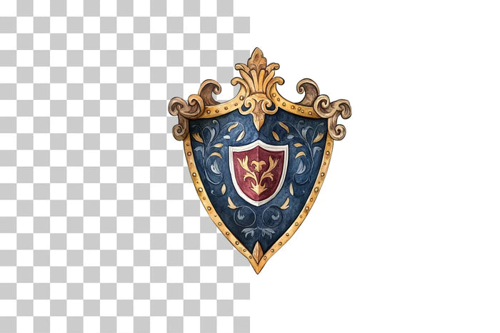 Heraldry Shield Coat of Arms Clipart Bundle