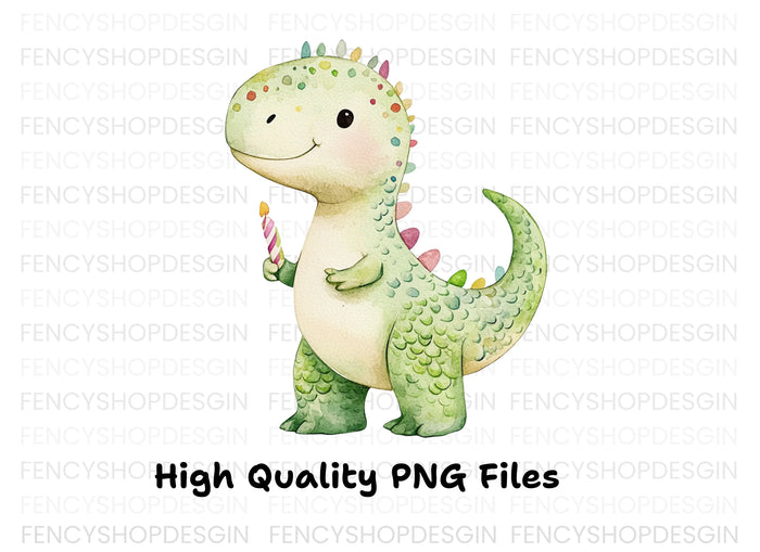 Cute Dinosaur Birthday Party Clipart Bundle