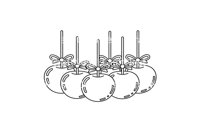 Caramel Apples Delight Coloring Books