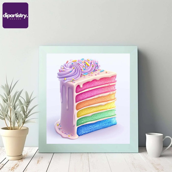 Rainbow Cake Food Clipart