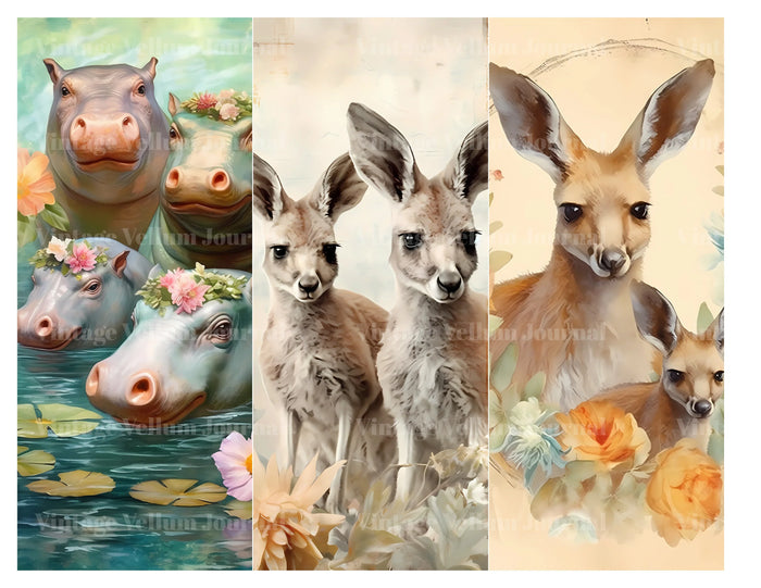 Baby Animals Zoo Junk Journal Pages